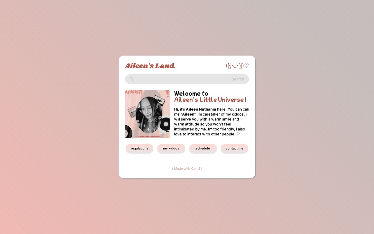 Aileen's Little Universe. ʚ♡ɞ